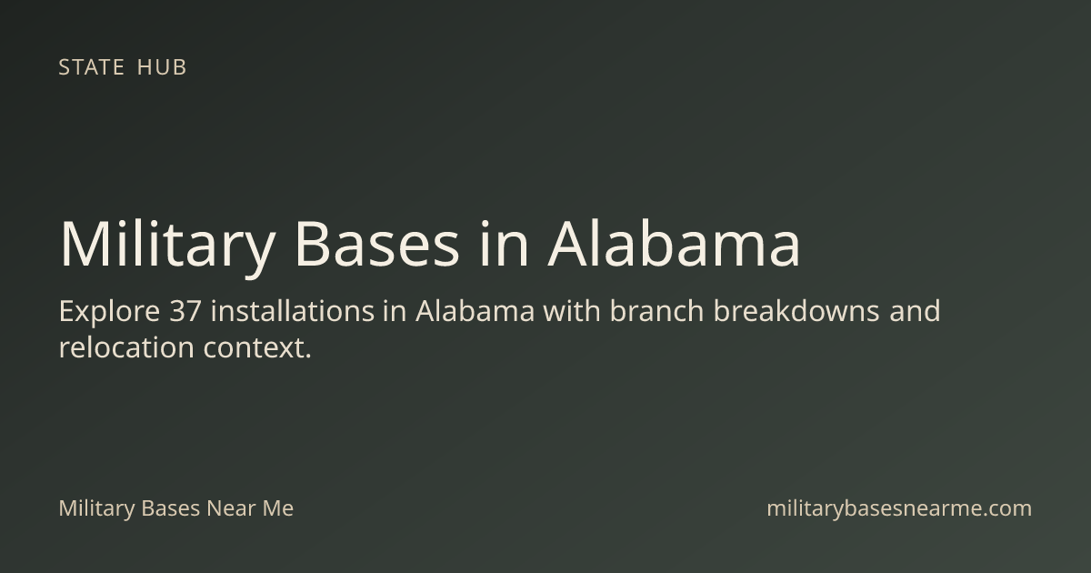 Military Bases in Alabama | Military Bases Near Me