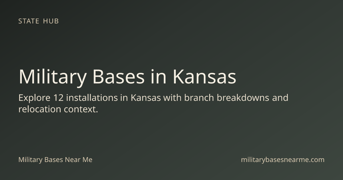Military Bases in Kansas | Military Bases Near Me